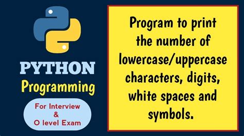 program to print the number of lowercase uppercase characters