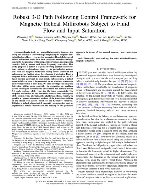 pdf robust 3 d path following control framework for magnetic helical