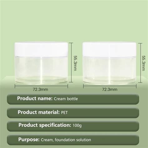Customized 100g Cosmetic Jar With Spatula For Cream Ukpack