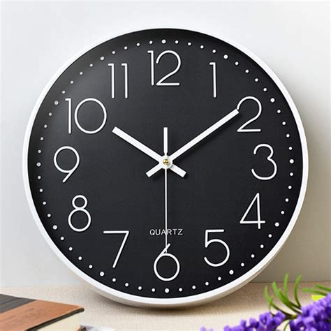 ᐉ Часы настенные Losso Premium бесшумные Черные 186116519 • Купить в
