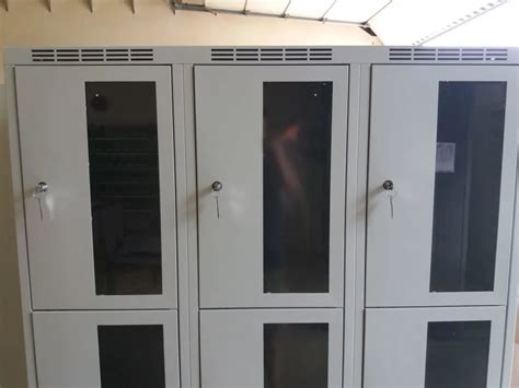 Compartment Cabinet Steel With Plexiglass Doors