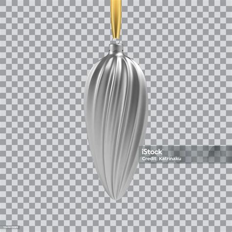 나선형의 형태로 현실적인 골드 크리스마스 트리 장난감 12월에 대한 스톡 벡터 아트 및 기타 이미지 12월 3차원 형태 겨울 Istock