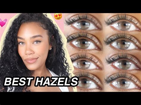Hazel Contacts On Dark Brown Eyes Before And After How To Pick The