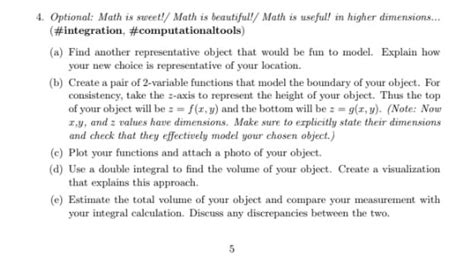 solved 4 optional math is sweet math is beautiful math