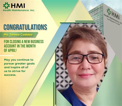 Congratulations Ms Hmi Health Maintenance Inc