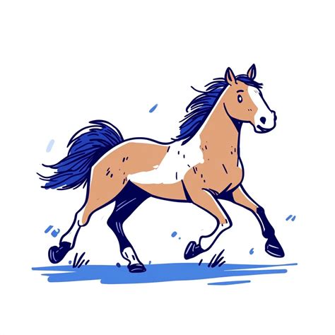 生き生きとした若馬｜イラスト・フリー素材なら「シンテリ」