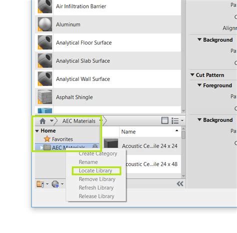 solved aec material file not found in material browser autodesk