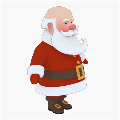 산타 클로스 툰 3d 모델 39 Max Obj Free3d