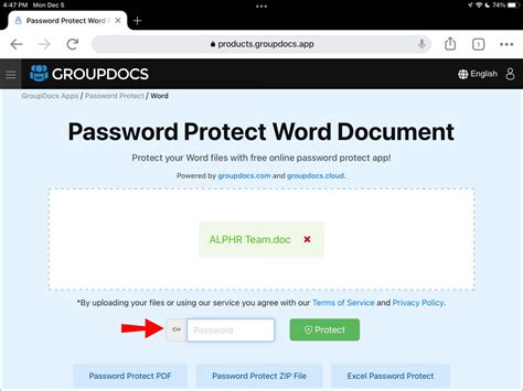 How To Password Protect A Word Document