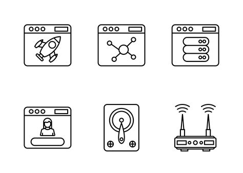 Web Development Vector Icon Set 22299400 Vector Art At Vecteezy
