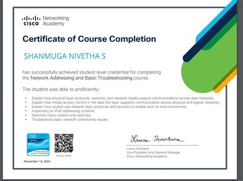 delighted to share that i ve completed the network addressing and basic… shanmuga nivetha s