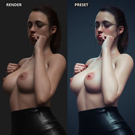 THE BUNDLE Female Girl Naked Sexy Hot Big Tits Render Perfect Body