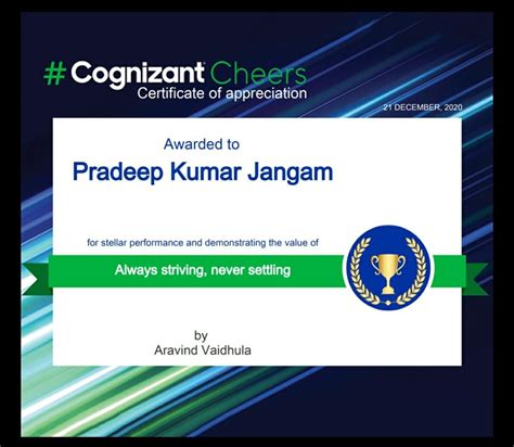 Strive For The Excellence Pradeep Kumar Jangam