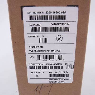 Polycom VVX Wired Desktop Phone Line IP Phone OneClick Warehouse