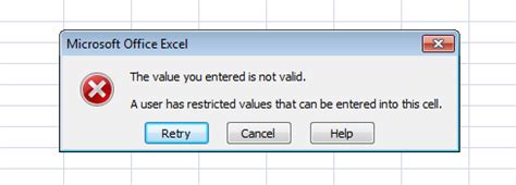 Ms Office Excel Restrict The Value Of A Cell Stack Overflow