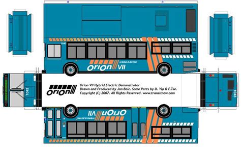 Orion Vii Hev Bus Papercraft Model