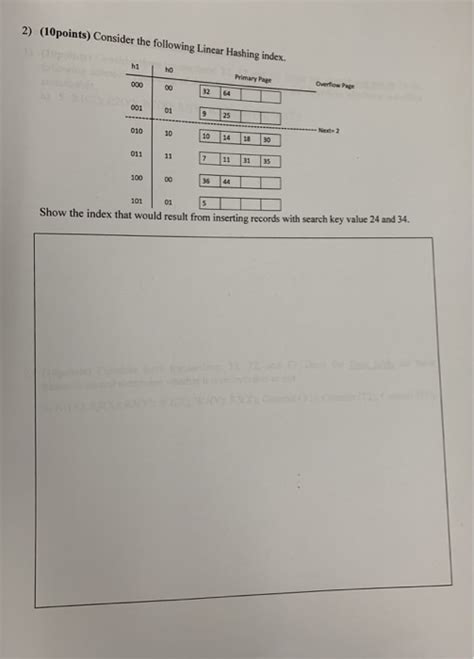 solved 2 10points consider the following linear hashing