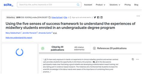 Using The Five Senses Of Success Framework To Understand The