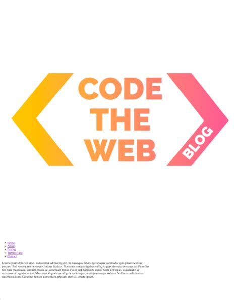 Styling A Navigation Bar Using Css • Code The Web