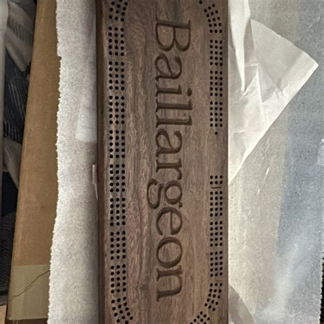 Custom Cribbage Board Personalized Handmade Crib Board Game T For Dad Etsy