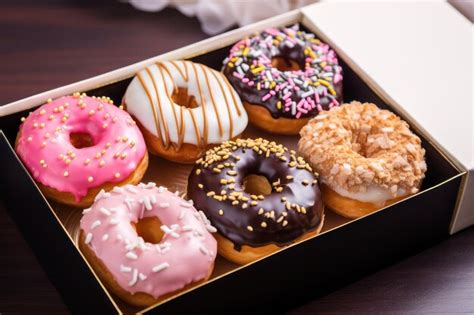 Assorted Sweet Donuts Premium Ai Generated Image
