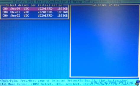 Create And Configure A Raid 0 1 5 With An Adaptec Raid 6405 Controller Raid Tutorials