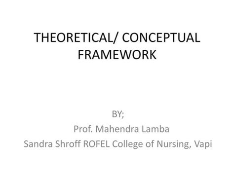 Conceptual Framework In Qualitative Research Pptx Science