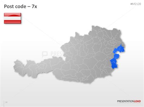 PowerPoint Map Austria With ZIP 2 Digits PresentationLoad