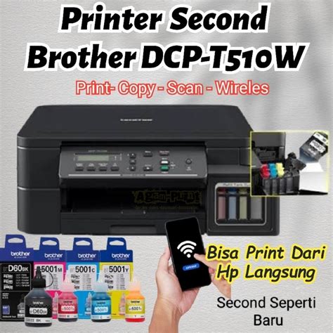 Jual Printer Second Brother Dcp T W Multifungsi Print Copy Scan Wireles Shopee Indonesia