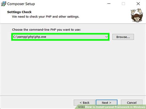 how to install laravel framework in windows with pictures
