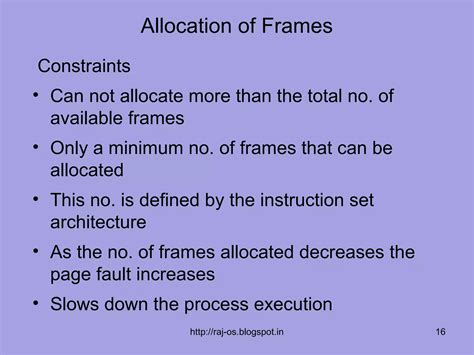 Thrashing Allocation Frames43 Operating Systems Computer Software