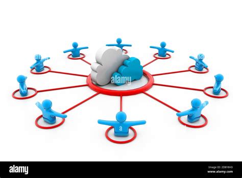 Cloud Computing And Users Stock Photo Alamy