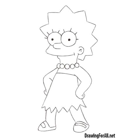 How To Draw Lisa Simpson Step By Step DrawingForAll Net