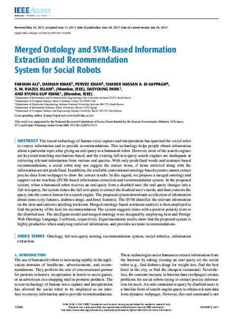 Pdf Merged Ontology And Svm Based Information Extraction And