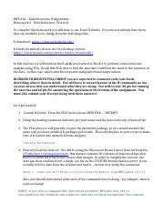BIFS 614 HW5 Docx BIFS 614 Data Structures Algorithms Homework 5 Data Reduction PCA In R