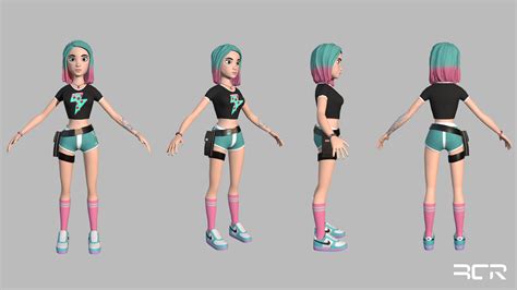 Stylized Girl Character Ready 3d Model Turbosquid 1704818