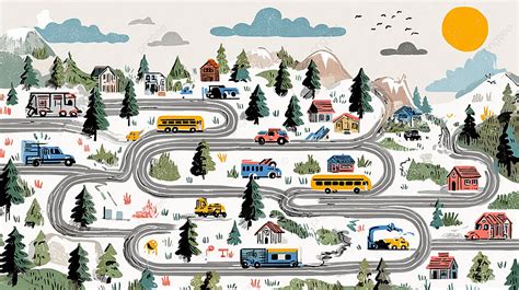 도시 도로 패턴 수송 자동차 원활한 배경 일러스트 및 사진 무료 다운로드 Pngtree