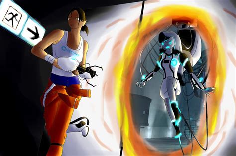 Chell Vs Glados Anime Version By Chrisj Alejo On Deviantart
