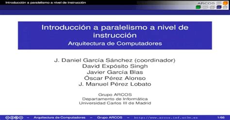 Introducción a paralelismo a nivel de instrucción ...ocw.uc3m.es/ingenieria-informatica ...