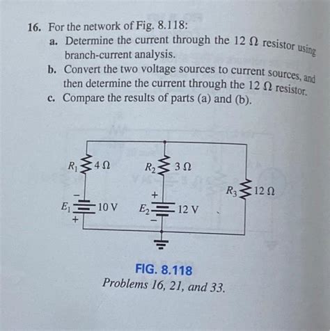 Solved 6 Problem 16 Solve For The Current Through R3 In