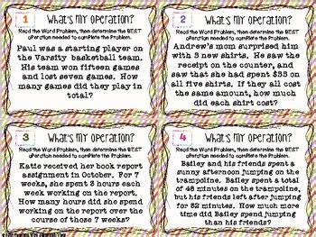 What S My Operation Determine The Operation Word Problems Distance Learning