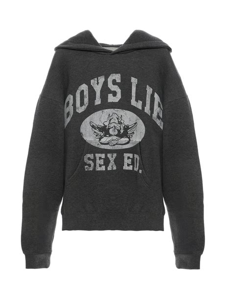 Dark Grey Sex Ed Racer Hoodie Dark Grey Sex Ed Racer Hoodie