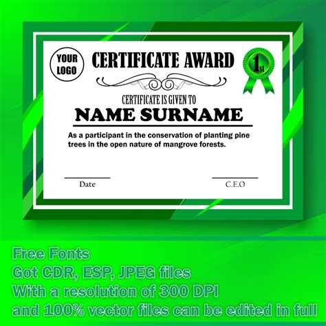 Template Certificate MasterBundles