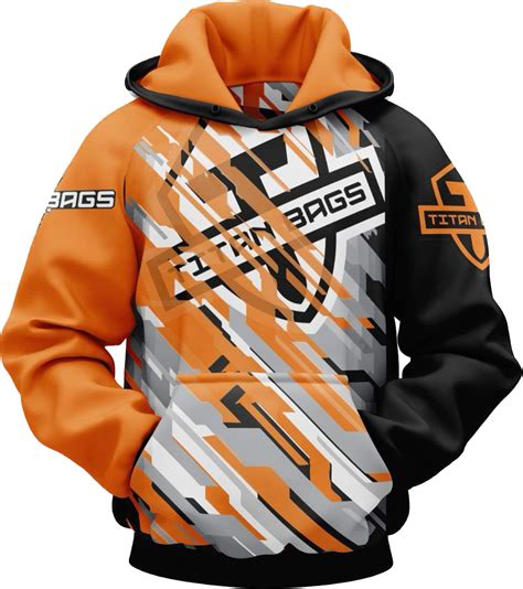 Titan Fractal Hoodie Orange