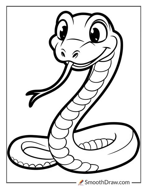 Simple Snake Coloring Page 🐍 Free Printable Pdf Snake Coloring