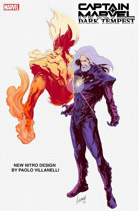 Vilão Nitro Ganha Novo Visual Nas Páginas De Captain Marvel Dark