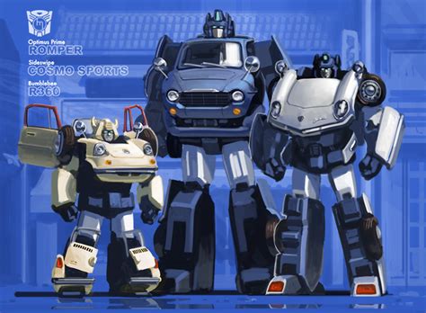 Fmu Bumblebee Transformers Optimus Prime Sideswipe Mazda