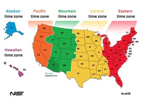 United States Time Zones Arahr Time Zone Map Of Usa With States