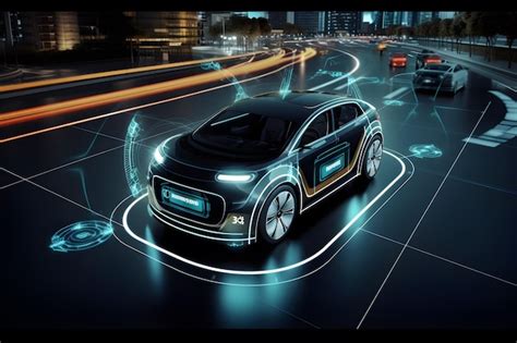Premium Photo Connected Car Autonomous Vehicle Autonomous Car