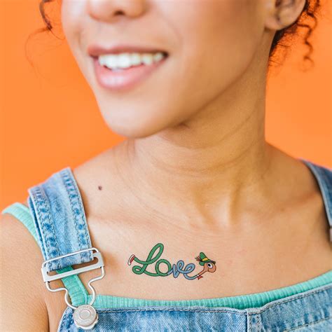 Lowly Love Script Tattoo By Richard Scarry From Tattly Temporary Tattoos